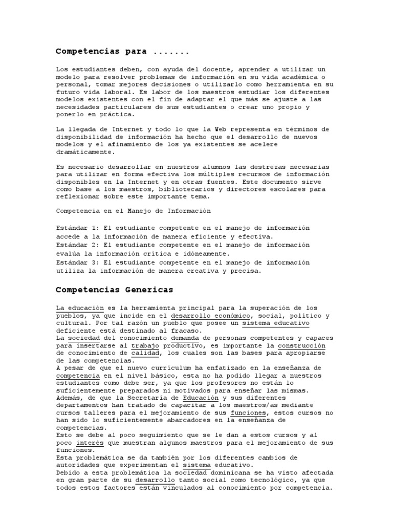 Competencias para Dibujo | PDF | Dibujo técnico | Dibujo