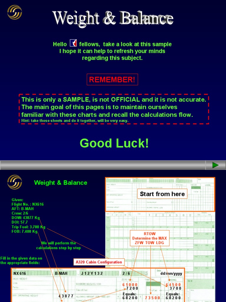 LOAD SHEET Presentation | PDF