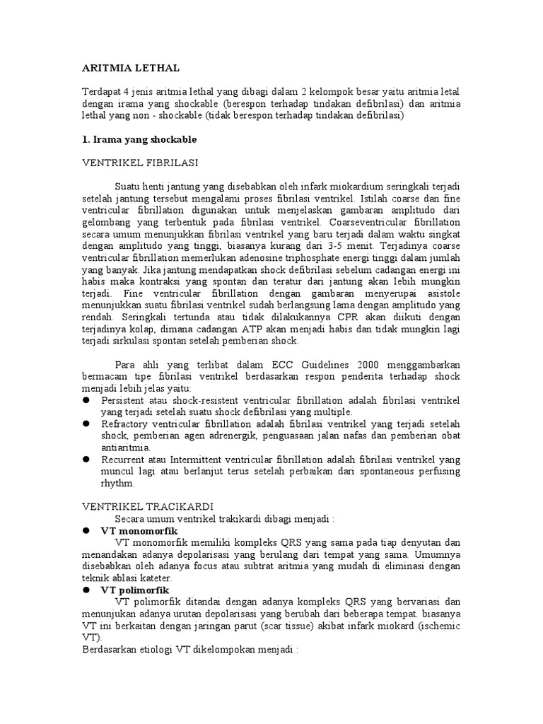 Aritmia Lethal | PDF