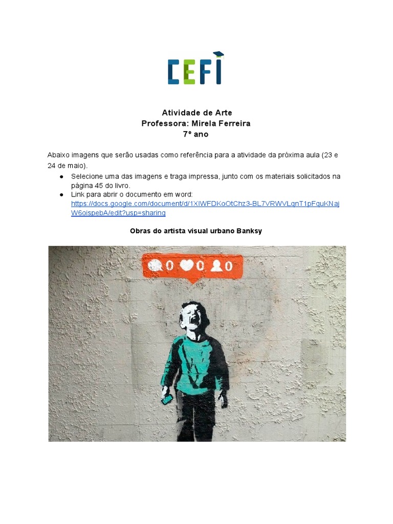 Atividade Stencil - 7 Ano | PDF