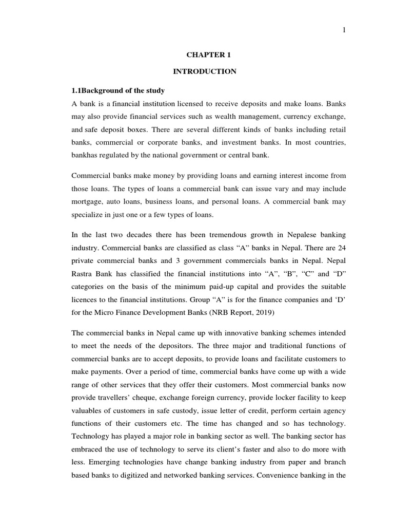 Chapter | PDF | Banks | Statistics