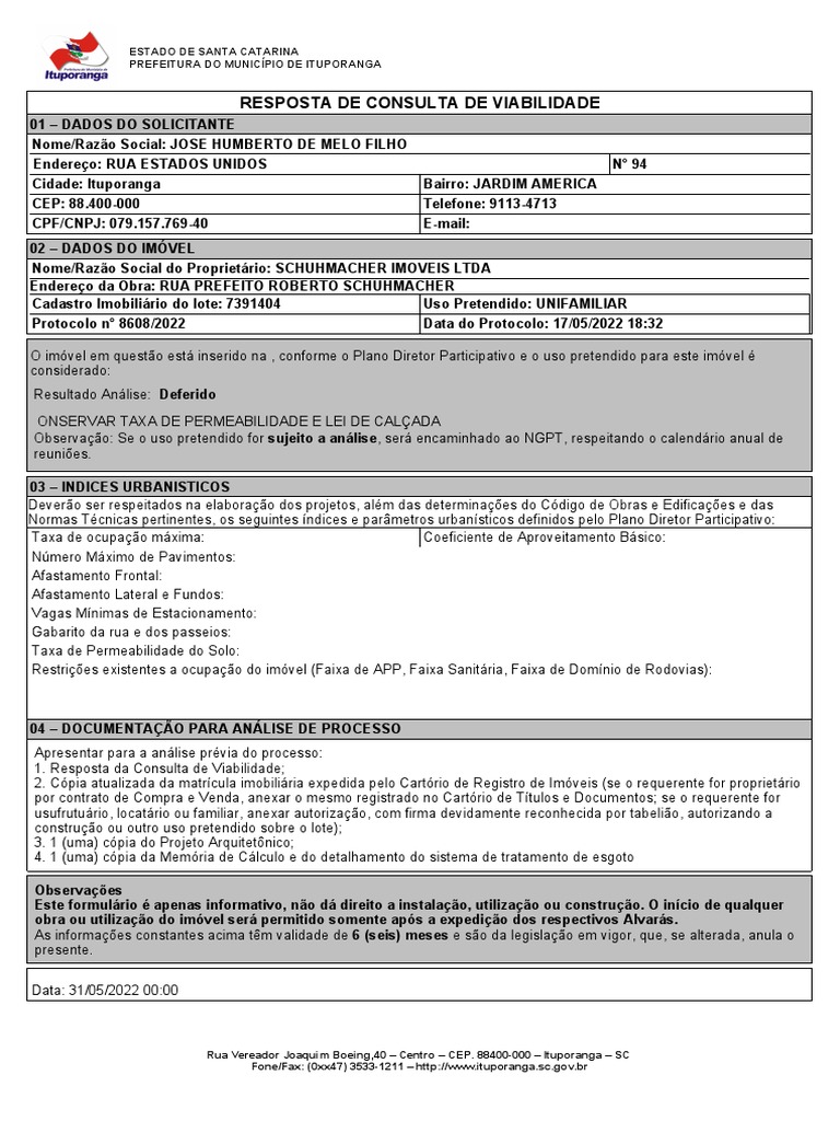 Análise de Viabilidade | PDF