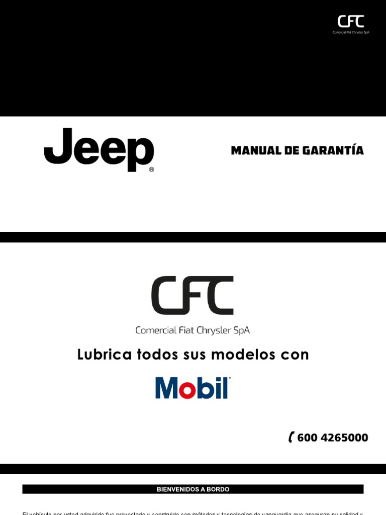 Garantia Jeep | PDF | Airbag | Sistema de freno antibloqueo