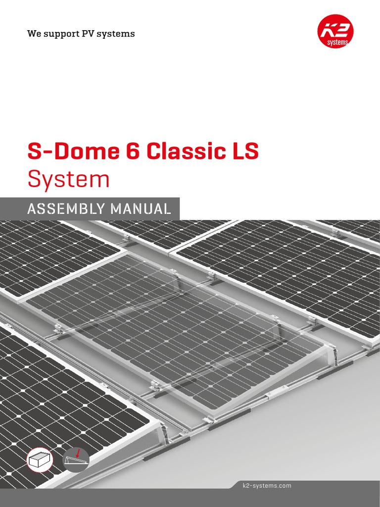 Assembly - Manual - S-Dome 6 Classic LS | PDF | Screw | Manufactured Goods