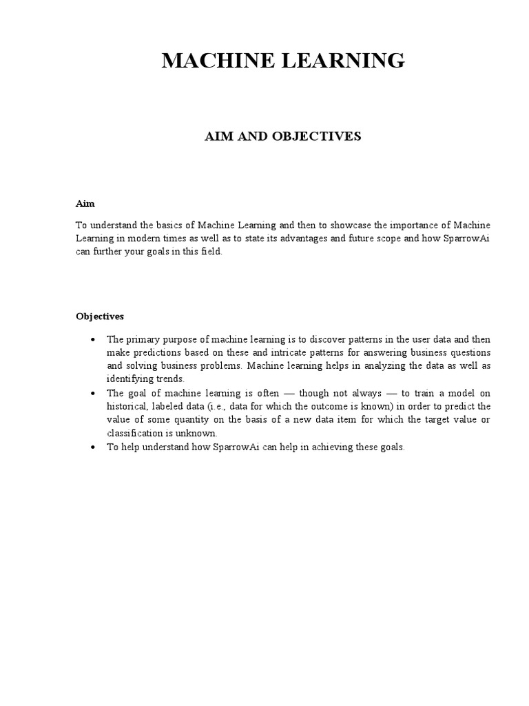 Machine Learning | PDF | Machine Learning | Intelligence (AI) & Semantics