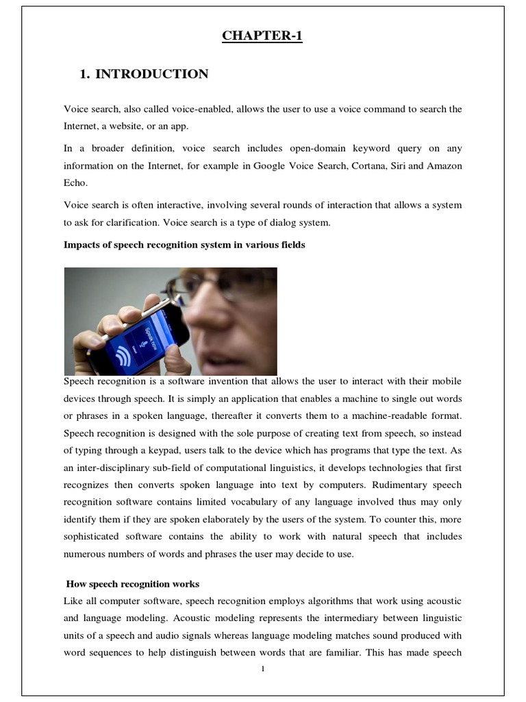 Speech Recognition Report Pdf Speech Recognition Python Programming Language 