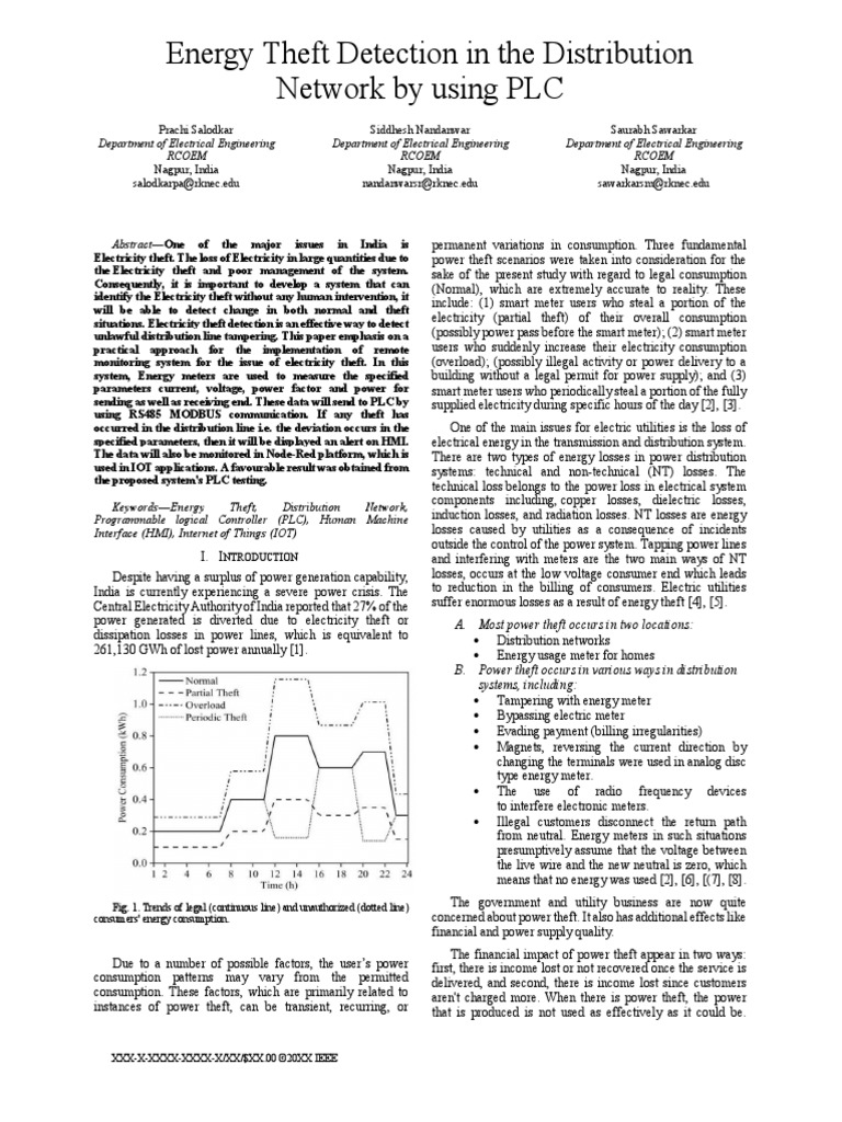 Research Paper Energy Theft Detection in The Distribution 2023 SAURABH ...