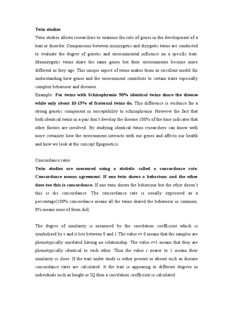 Twin Studies | PDF | Genetic Linkage | Twin