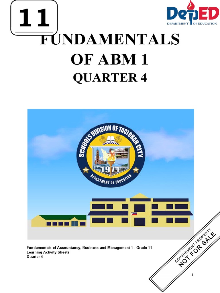FABM 1 LAS Quarter 4 Week 3.. | PDF | Debits And Credits | Inventory