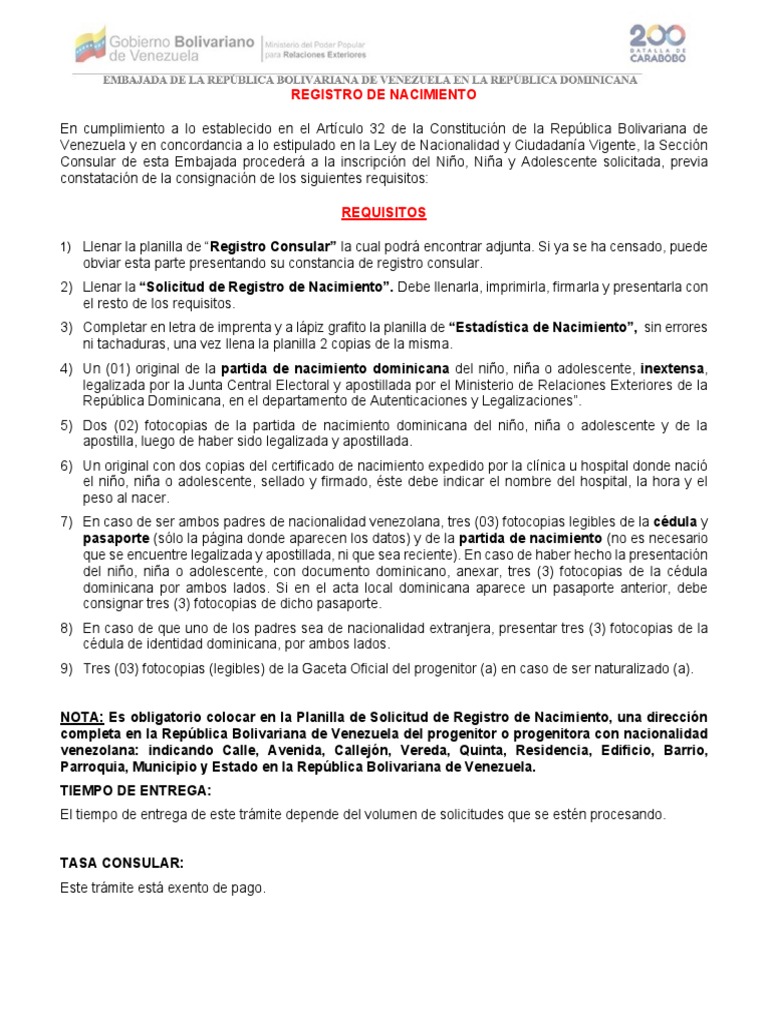 Registro de Nacimiento | PDF | Certificado de nacimiento | Gobierno y personalidad