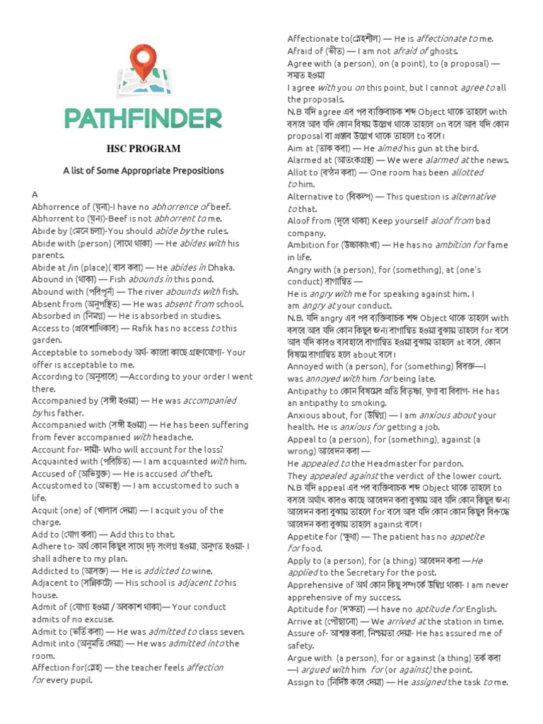 Appropriate Preposition Pdf