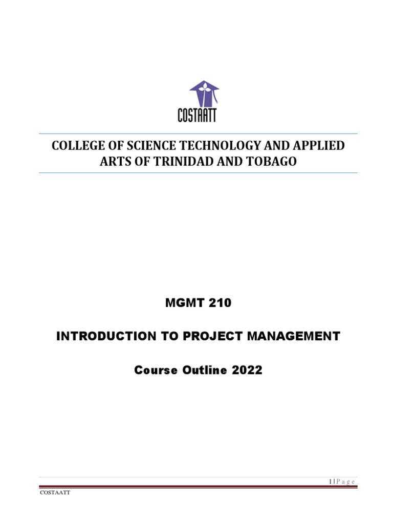 MGMT 210 Course Outline - COSTAATT - 2022 - 202310 New | Download Free ...