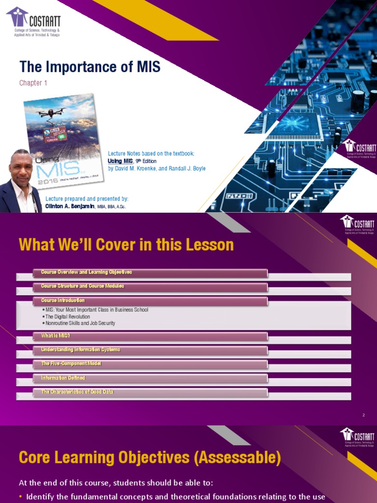 Chapter 1 - The Importance of MIS | PDF | Information | Supermarket