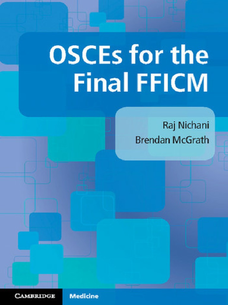 OSCE For The Final FFICM | PDF | Medical Specialties | Clinical Medicine