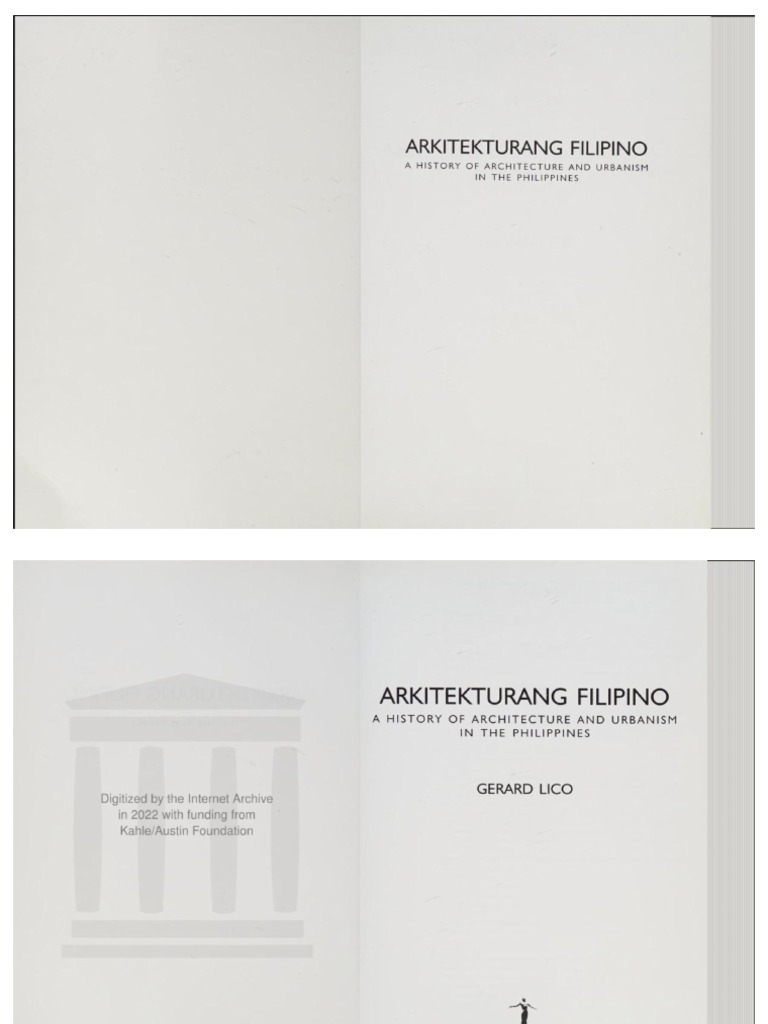 Arkitekturang Pilipino by Gerard Lico Only Topic Week 1 3 | PDF