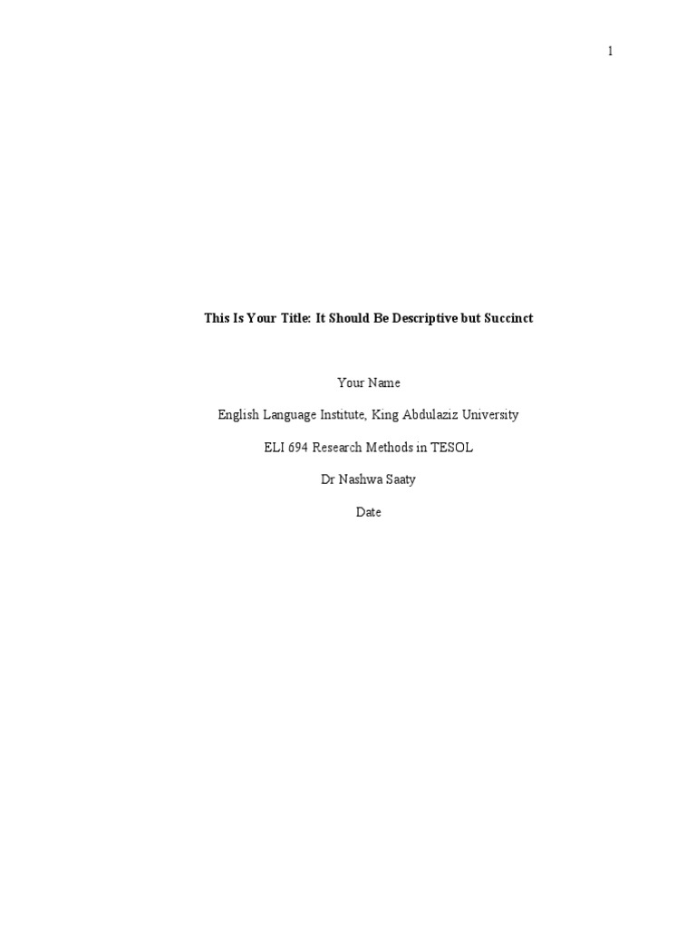 APA Template - 7th Ed - Final Paper A | PDF | Citation | Science