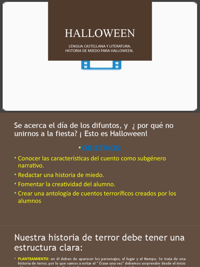 HALLOWEEN escribir una historia de terror | PDF | Cuentos | Víspera de ...