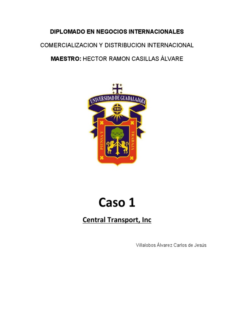 Caso 1 Central Transport, Inc | PDF | Comportamiento | Comportamiento del consumidor