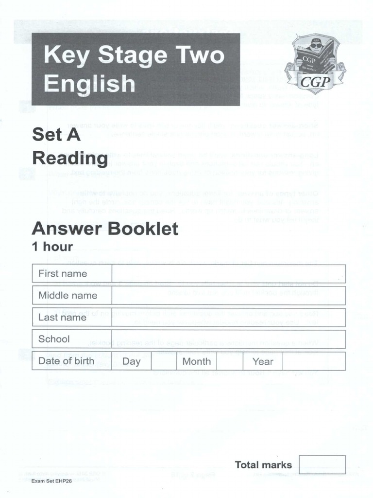 Week 4 B Reading Answer Booklet | PDF
