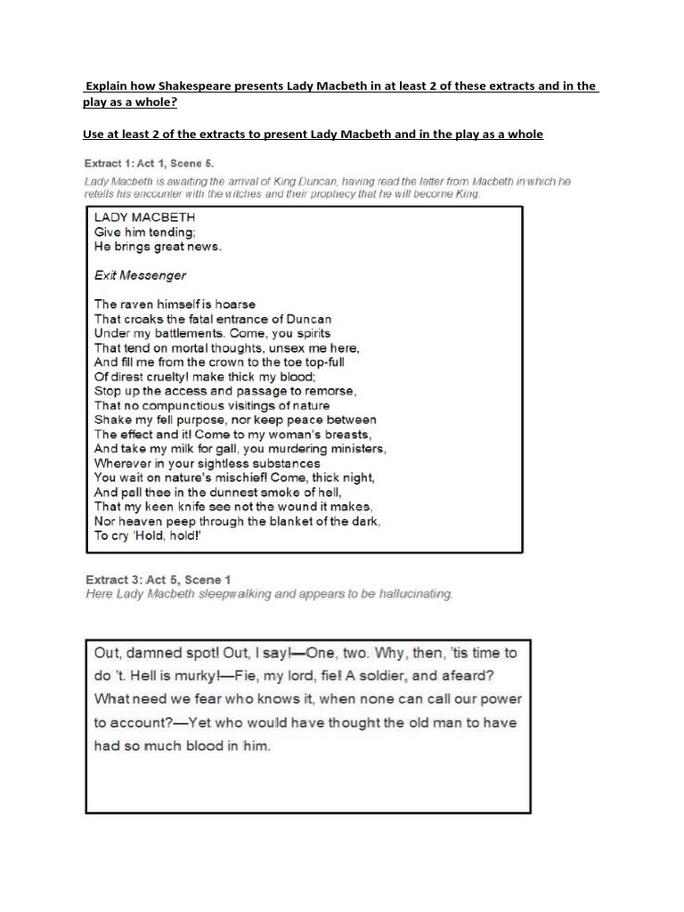 Year 9 Macbeth Revision | PDF | Macbeth