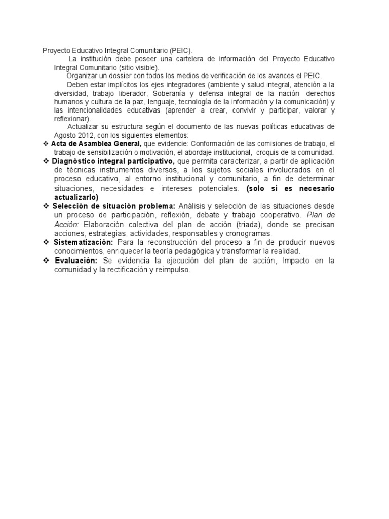 El Peic | PDF | Aprendizaje