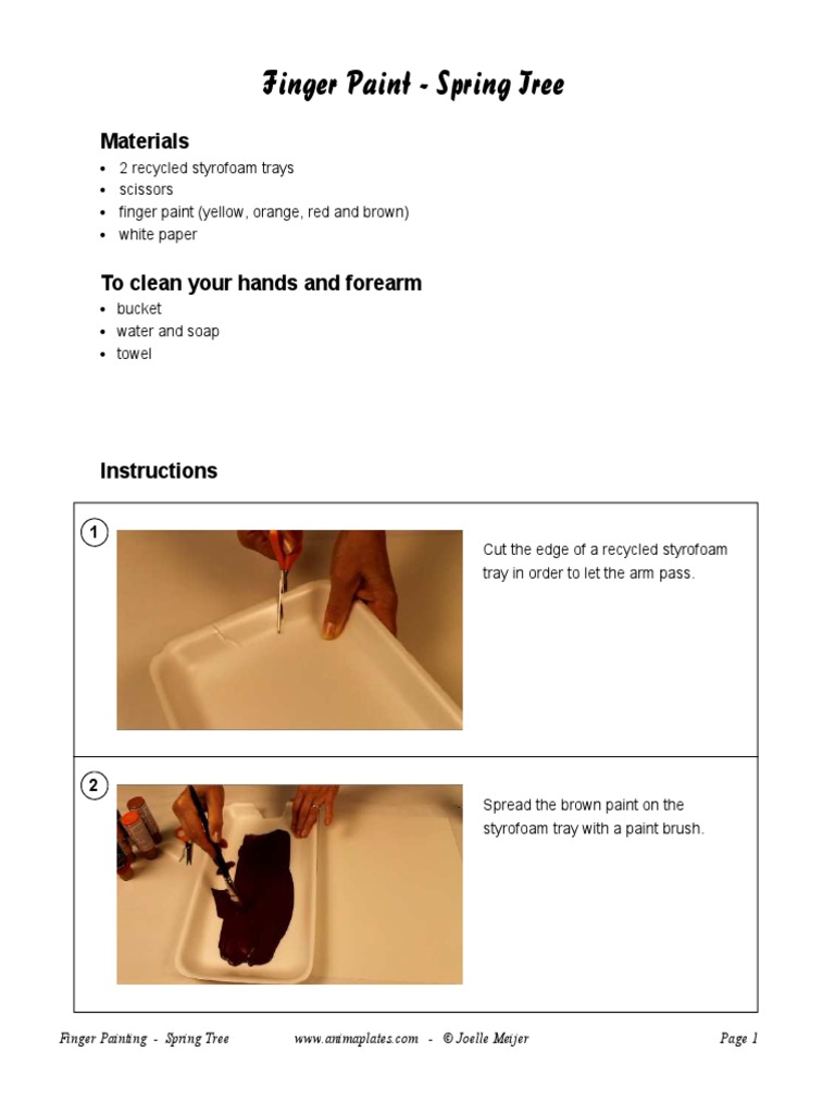 Fingerpainting Springtree | PDF