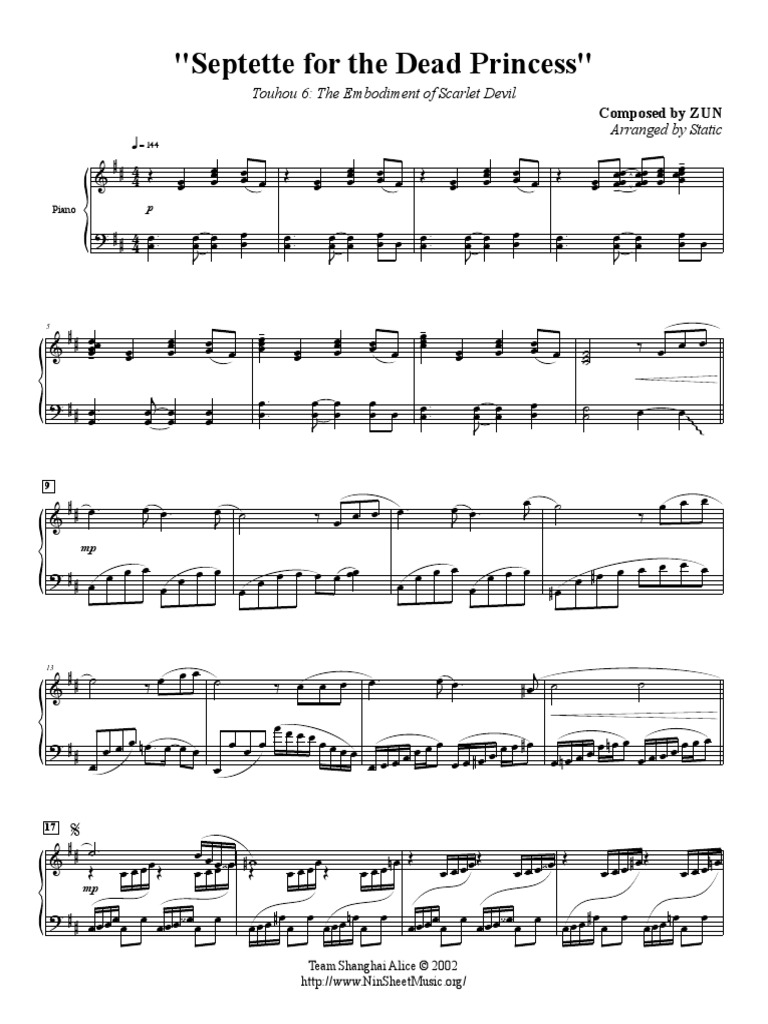 Touhou 6 The Embodiment of Scarlet Devil - Septette For The Dead ...