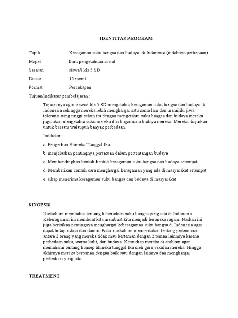 Naskah Radio Format Percakapan | PDF