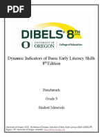 DIBELS 8th Edition: Grade 7 Maze Benchmark | PDF