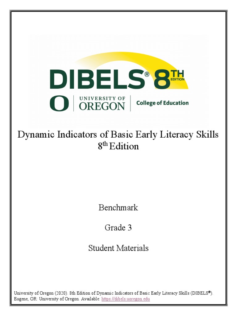 Dibels 8 Benchmark 3 Student 2020-1 | PDF | Trees | Organisms