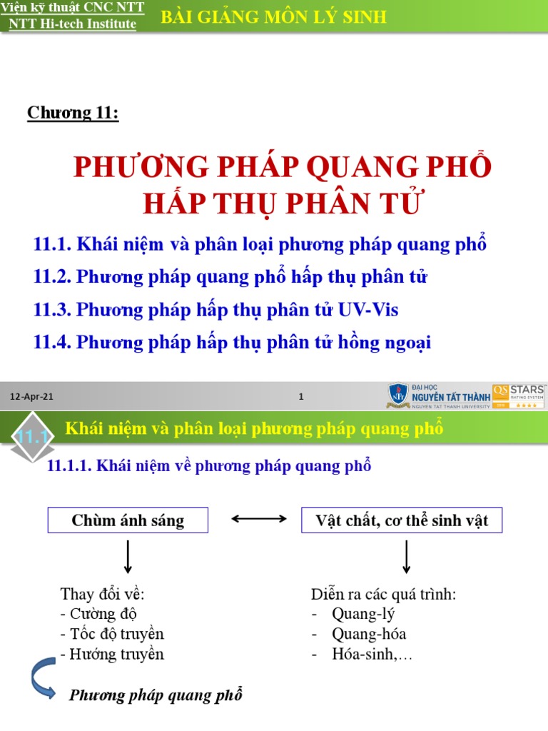 Chuong 11 - Phuong Phap Quang Pho Hap Thu Phan Tu | PDF