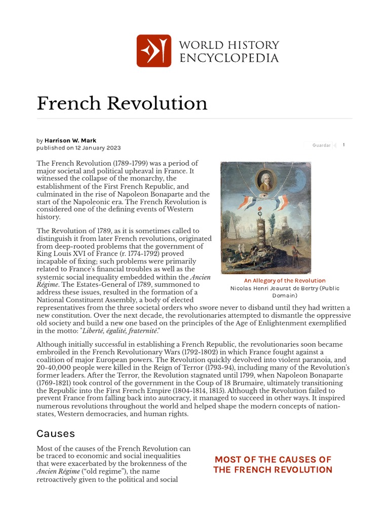 French Revolution - World History Encyclopedia | PDF | French ...