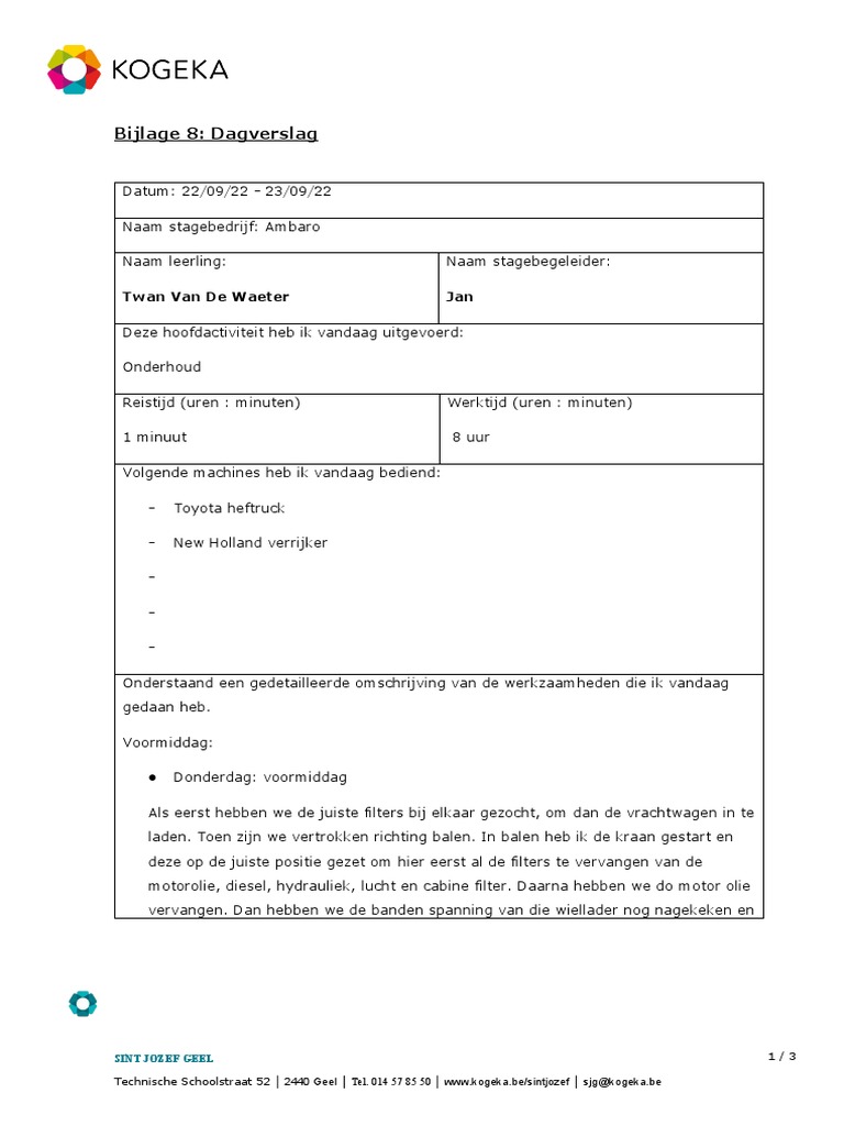 Stageverslag 03 | PDF