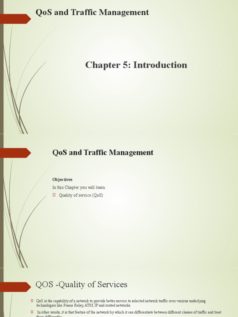 Chapter 5 QoS and Traffic Management | PDF | Quality Of Service ...