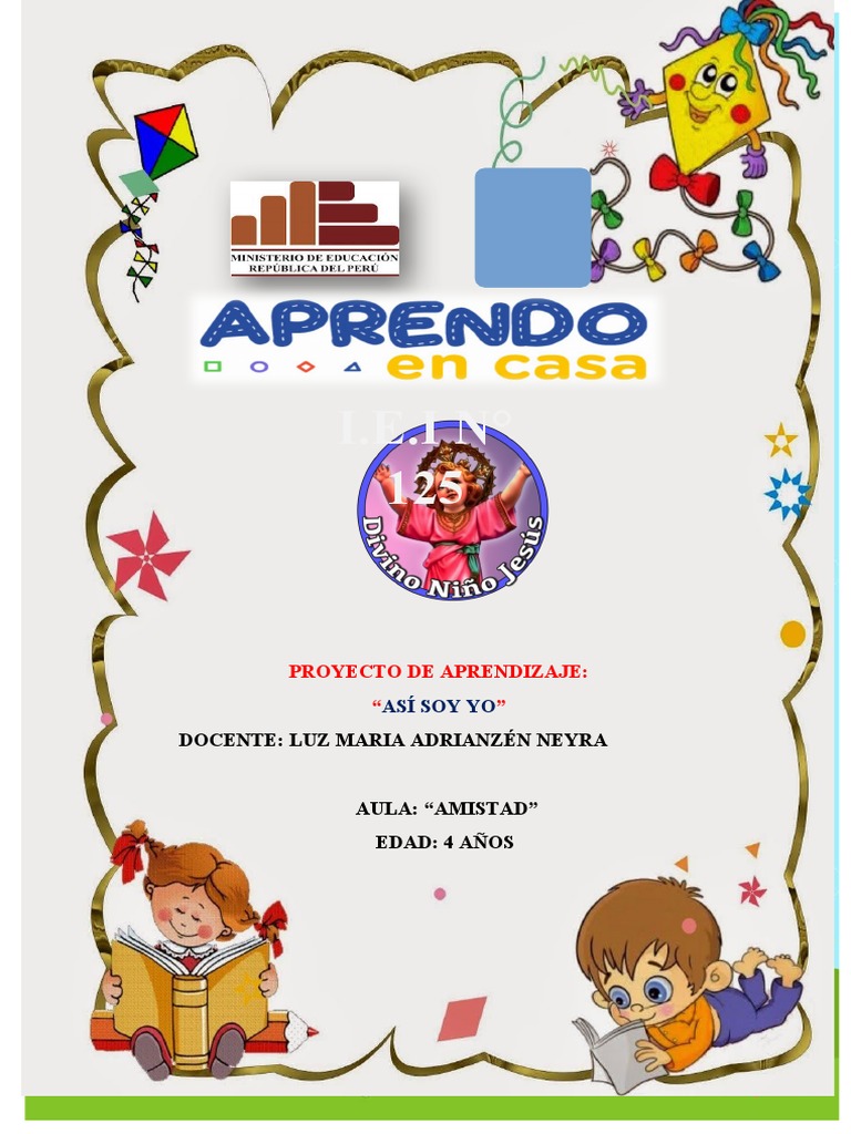 Soy Unico Y Especial Luz Maria 4 Años Pdf Aprendizaje Ciencia