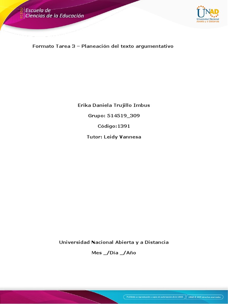 Fomato Tarea 3 | PDF