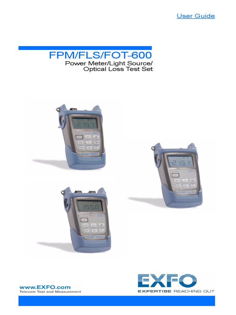 User Guide FPM-FLS-FOT-600 English (1053212) | PDF | Optical Fiber ...