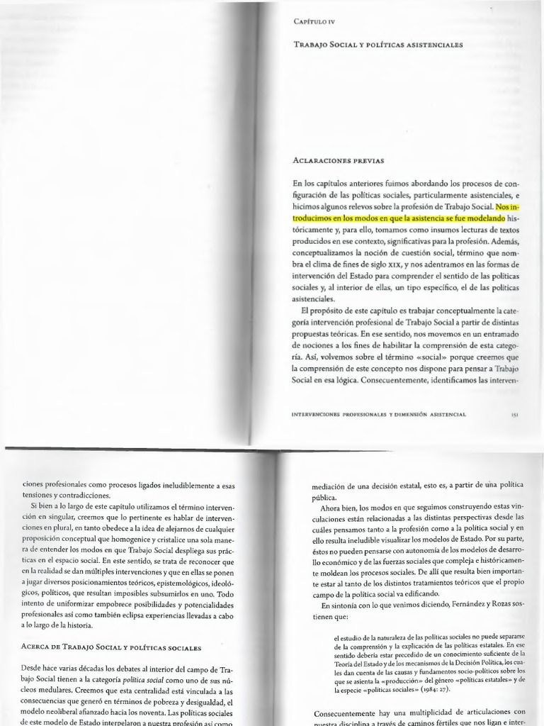 Texto LERA C-Intervenciones Profesionales | PDF | Trabajo Social | Sociedad