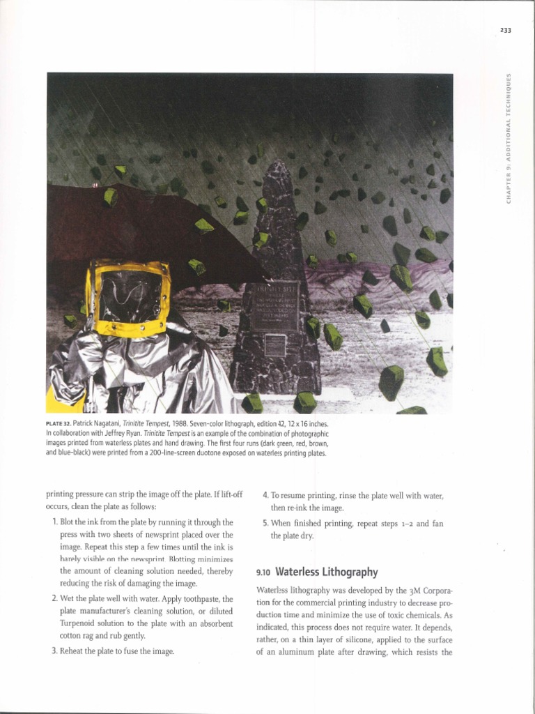 Waterless Lithography | PDF