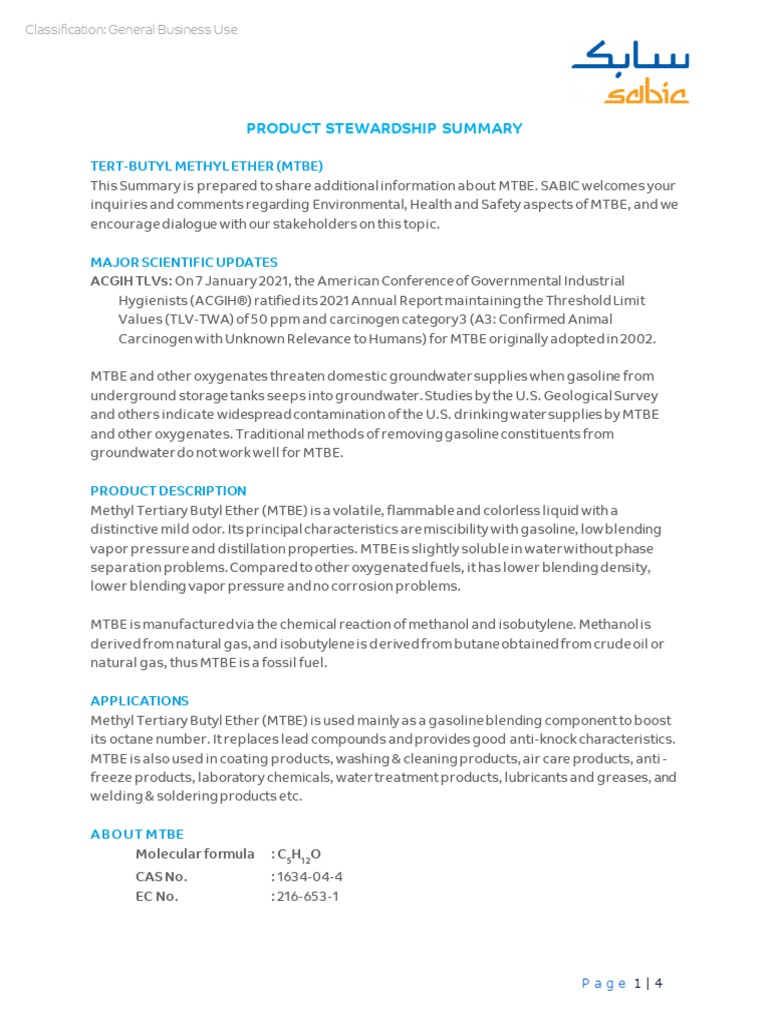 SABIC-Methyl Tertiary Butyl Ether (MTBE) - PSS-Global-en-2022-04-15 ...
