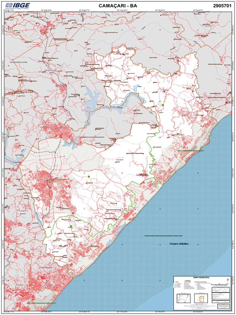 Mapa Ibge Camaçari | PDF | Mapa | Brasil