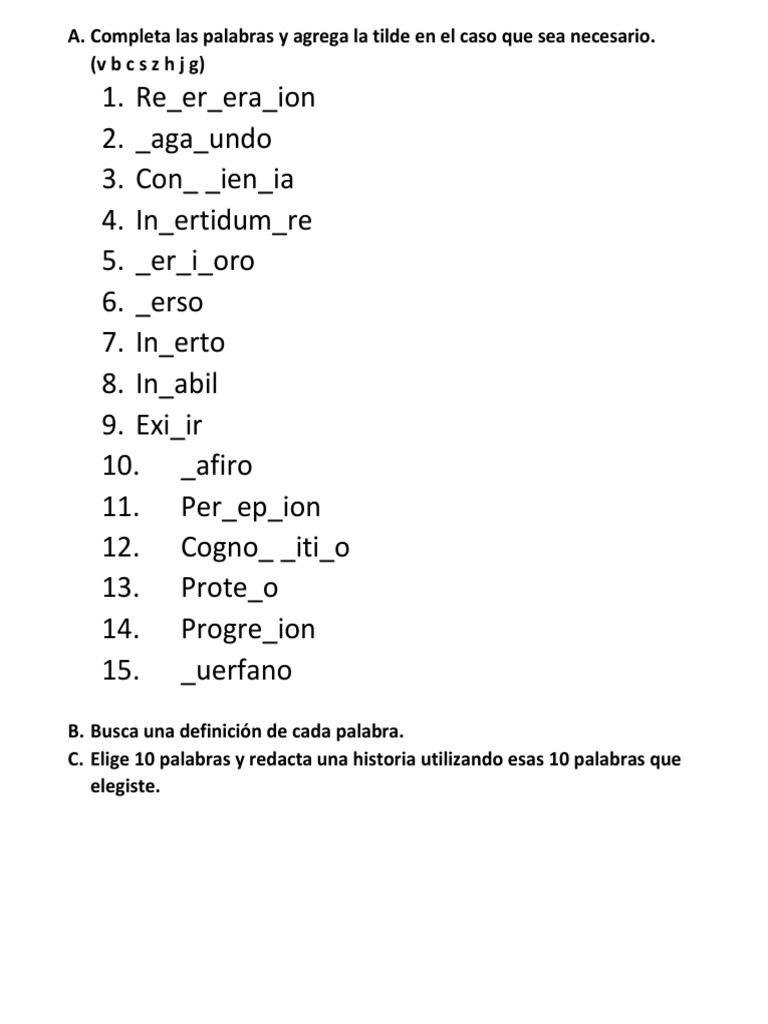 Ejercicio Ortografía y Redacción | PDF