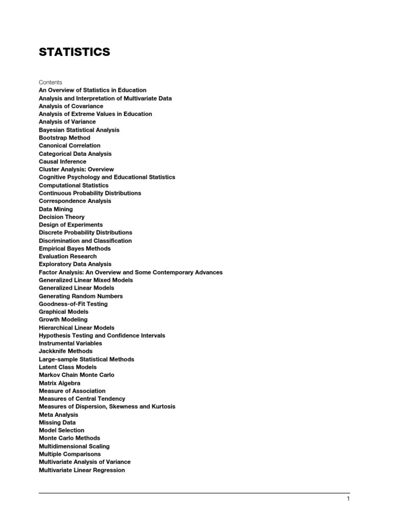 Sinharay S. Definition of Statistical Inference | PDF | Statistics | Resampling (Statistics)