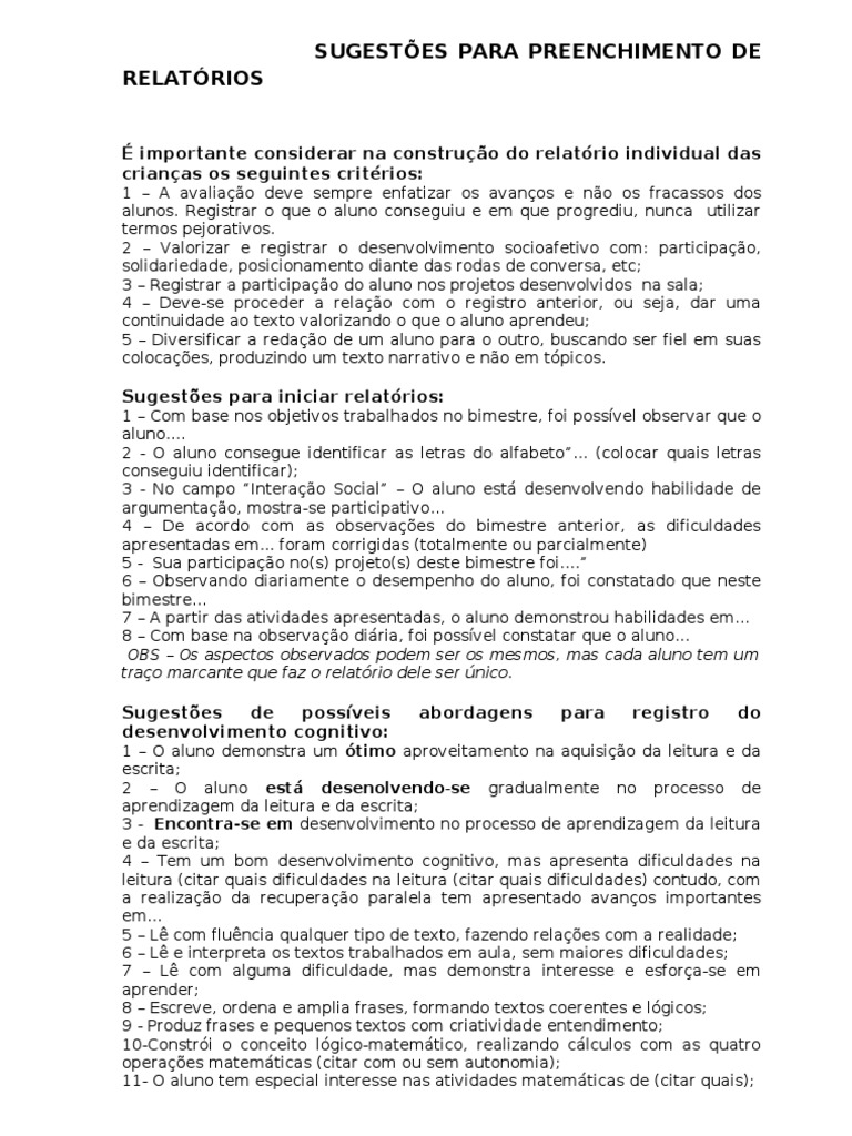Relatorio Individual 1 Ano Fundamental Edulearn - vrogue.co Relatorio Individual 1 Ano Fundamental Edulearn - vrogue.co