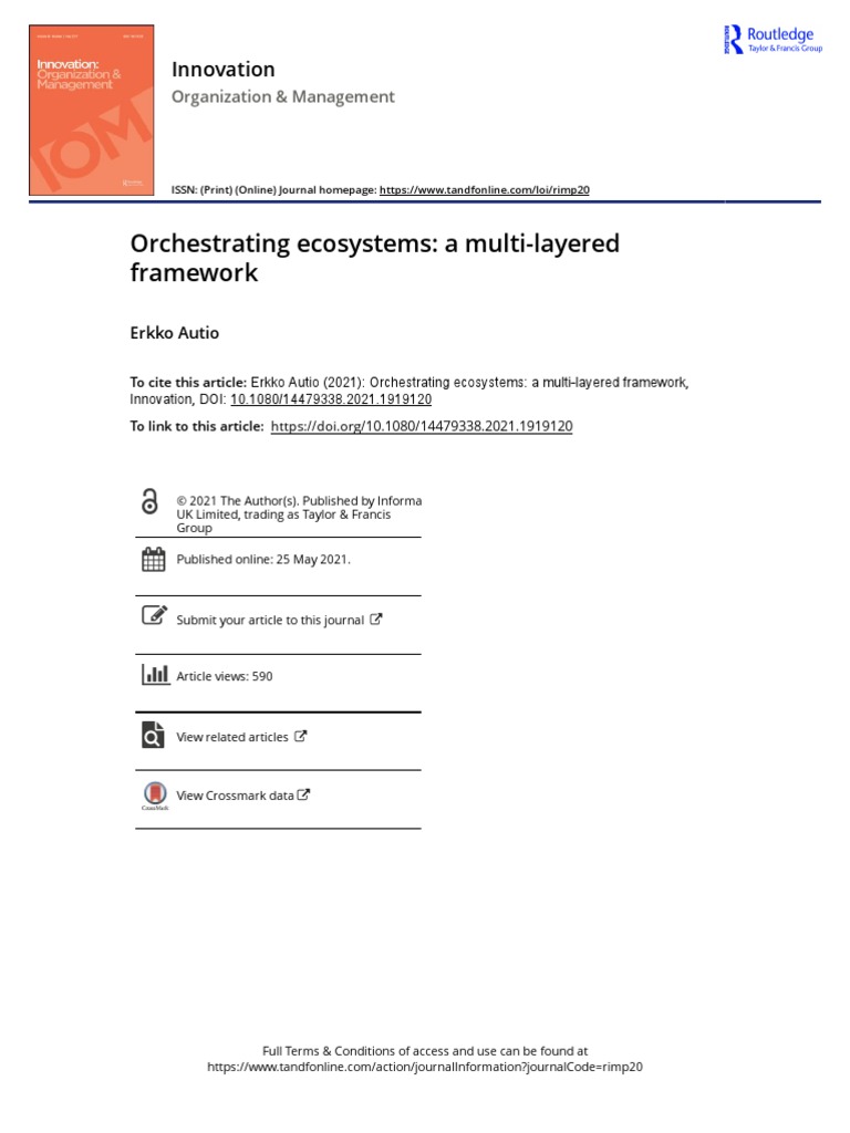 Orchestrating Ecosystem A Multi-Layered Franework | PDF | Supply Chain ...