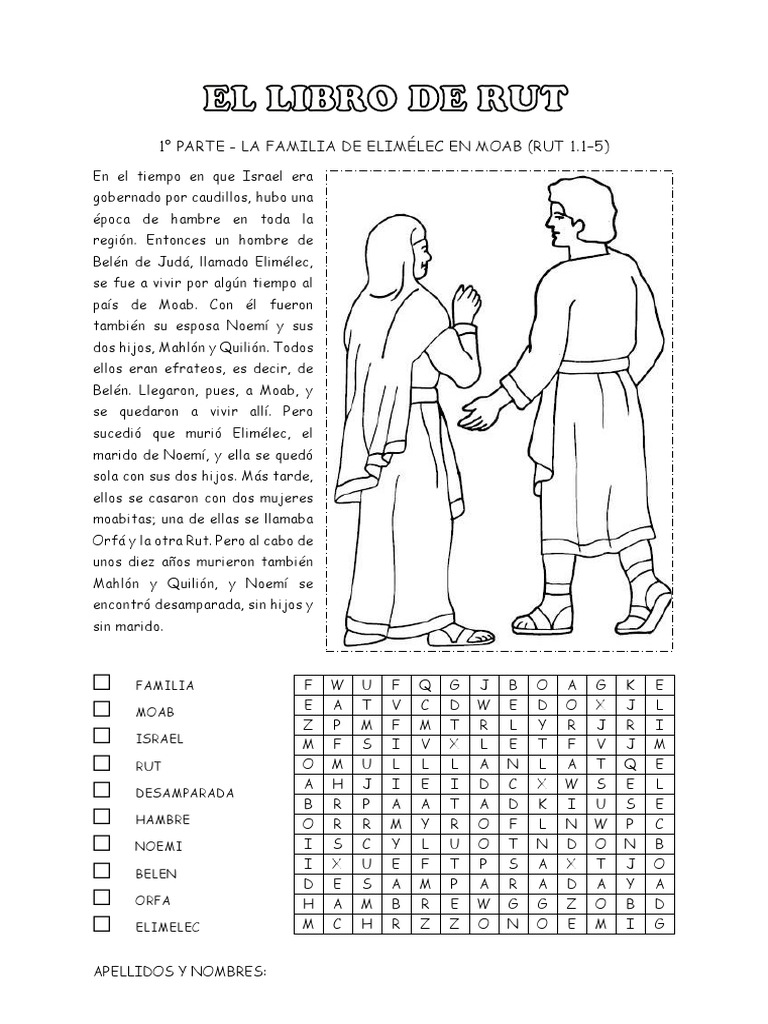 Rut Parte 1 | PDF | Noemí (figura bíblica) | Gente de Belén