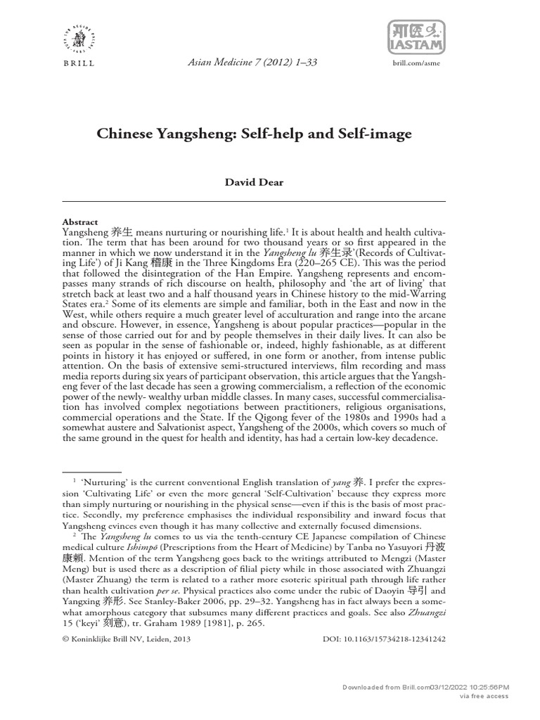 (15734218 - Asian Medicine) Chinese Yangsheng - Self-Help and Self ...