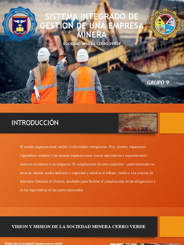 Sistema Integrado de Gestion de Una Empresa Minera | PDF | Seguridad y salud ocupacional | Auditoría