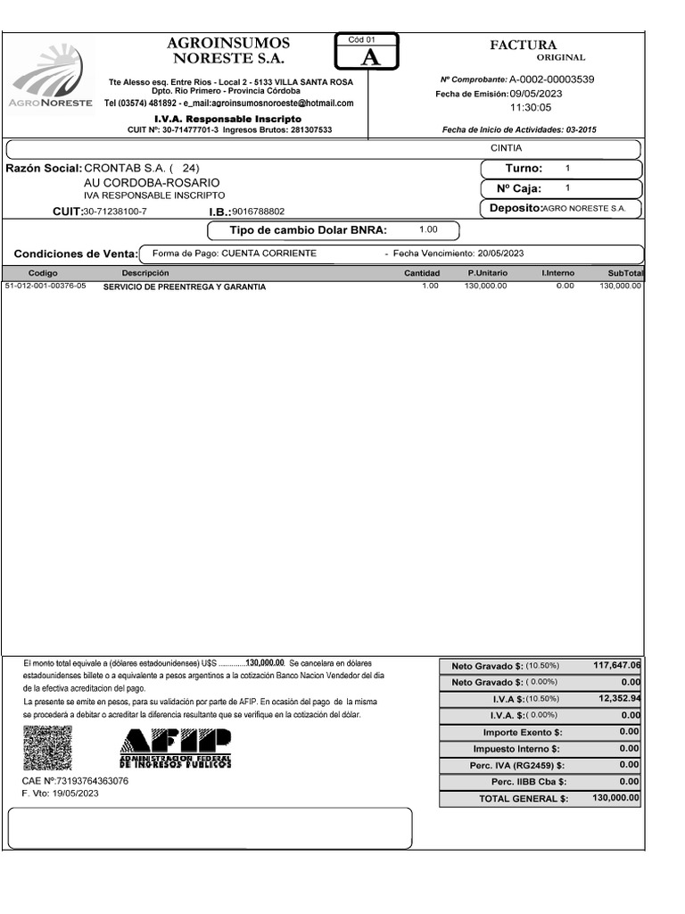 A-0002-00003539 - Crontab S.A. | PDF