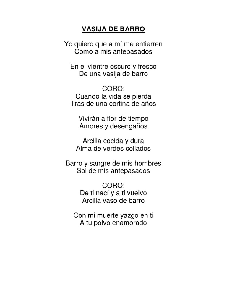 Vasija De Barro Pdf